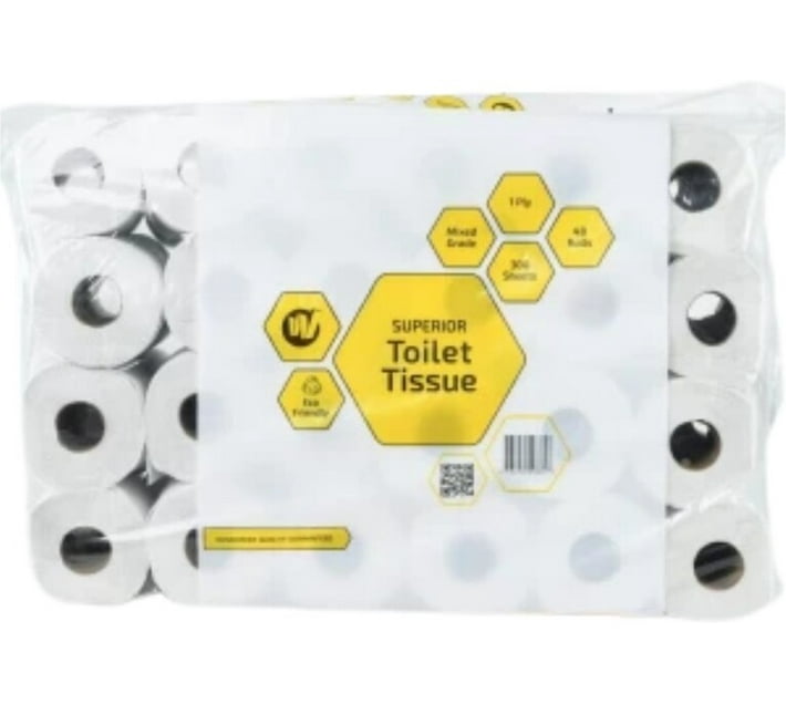 Buy Superior Toilet Tissue 1 Ply Toilet Paper Roll (Pack of 1 x 48 ...