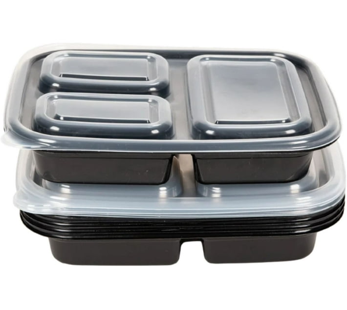 Unbranded Plastic Utility Container - 400 ml (Pack of 5, Black) | Makro