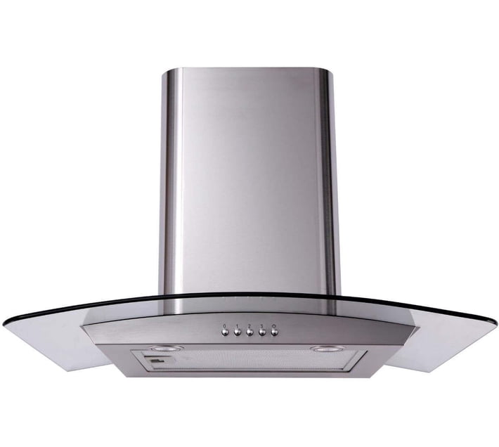 Univa Chimney Curved Glass Wall Mounted Chimney | Makro