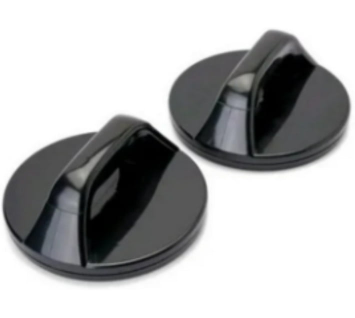 Grip Rotating Push Up Fitness Grips (Black, Pack of 2) | Makro