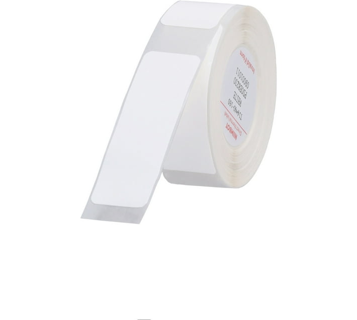 Niimbot D11 / D101 / D110 - RP14x40- 160 Labels Per Roll - White Design Self Adhesive Paper ...