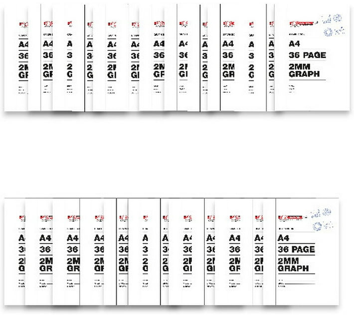 Freedom 36 Pages Graph Books A4 Writing Pad 2mm (White) | Makro