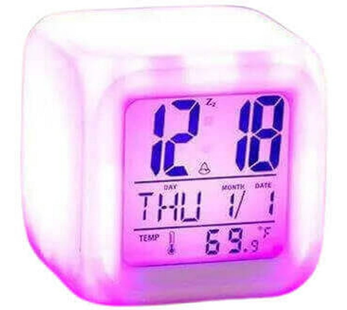 Perfect Dealz Plastic Digital Table Clock (White) | Makro