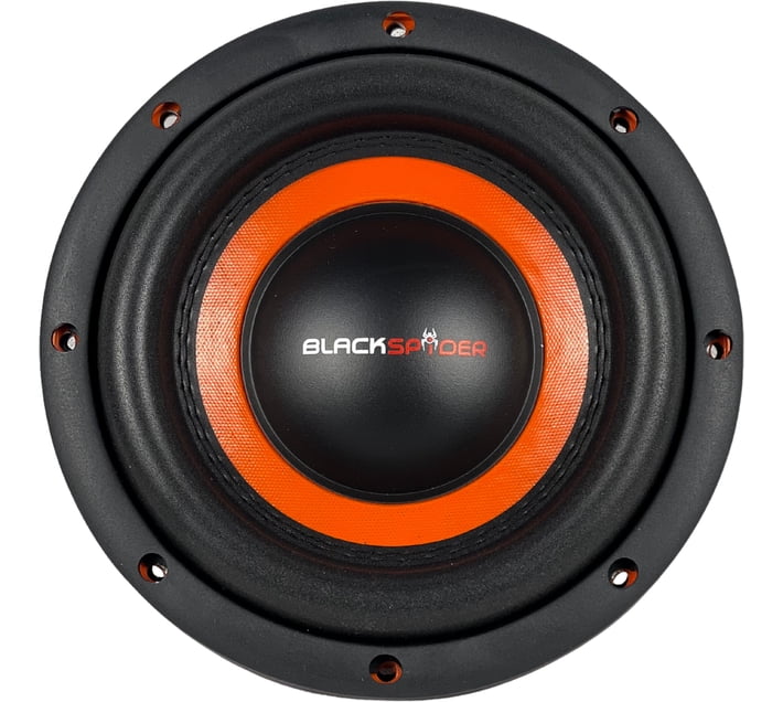 BlackSpider BS-S1261D4 Subwoofer Rear Deck Mounted Round Car Speaker ...