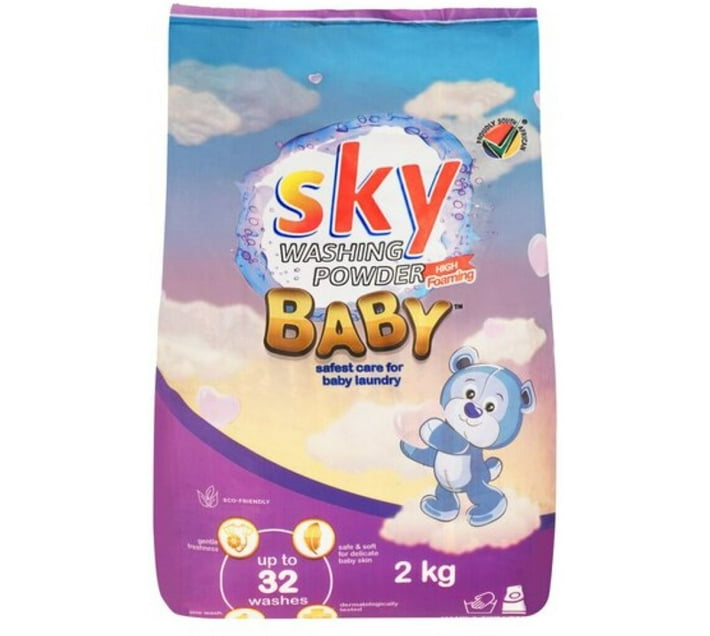 Sky Baby Hand Washing Powder -2 pack Detergent Powder 2 kg () | Makro
