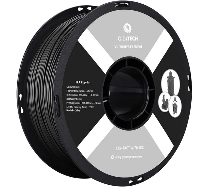 QIDI TECH PLA Rapido Printer Filament (Black) | Makro