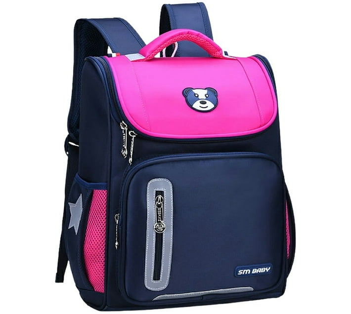Buy sm baby School Bags with Reflectors Backpack (Black) in Bulk ...