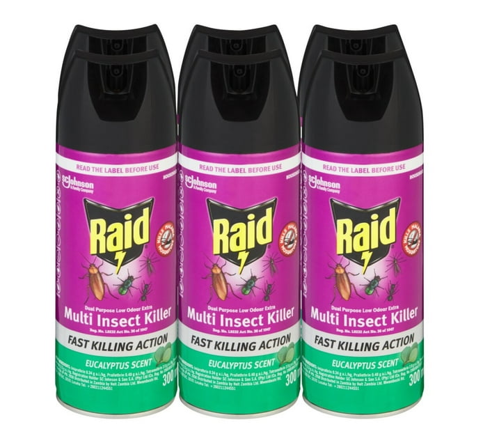 Buy Raid Insect Spray Eucalyptus (6 x 300ml) in Bulk | Makro Business