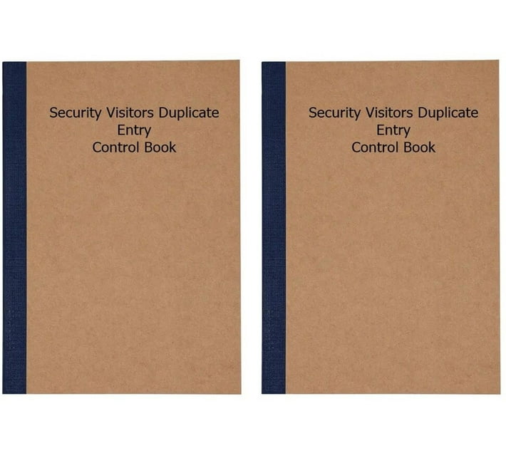 RBE S4344 -2 Security Entry Control Visitors Book 2's (1 Sets) | Makro