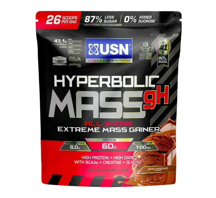 Buy USN Hyperbolic Mass Chocolate Mass Gainer 2kg in Bulk | Makro Business