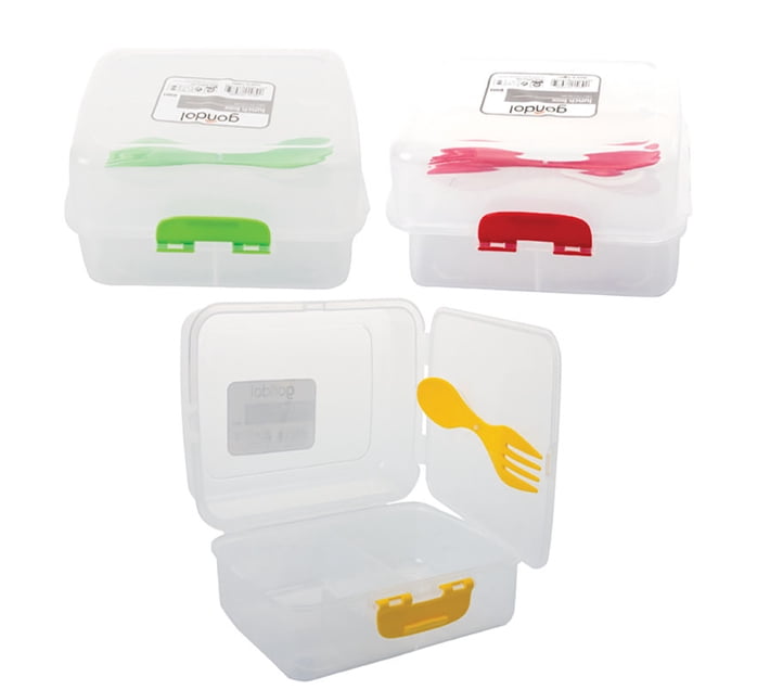Someone’s in a Makro Lunch Box With Fork - 3 Division, 13 X 17 X 9cm Mood