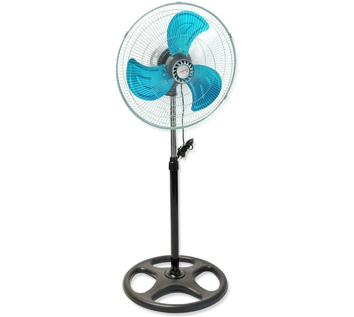 WOODLY Pedestal Fan, 457mm B+ 400 mm 3 Blade Pedestal Fan (black, Pack ...