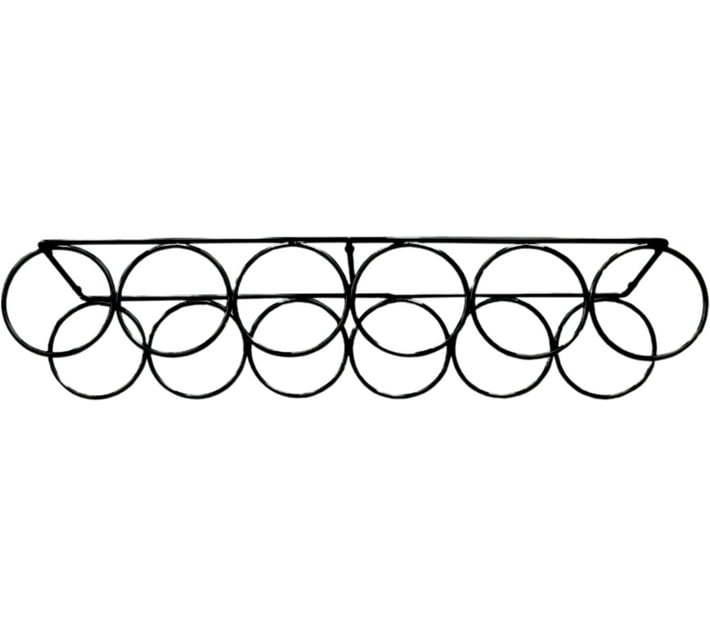 ROCO Steel Wine Rack (Black, 6 Bottles) | Makro