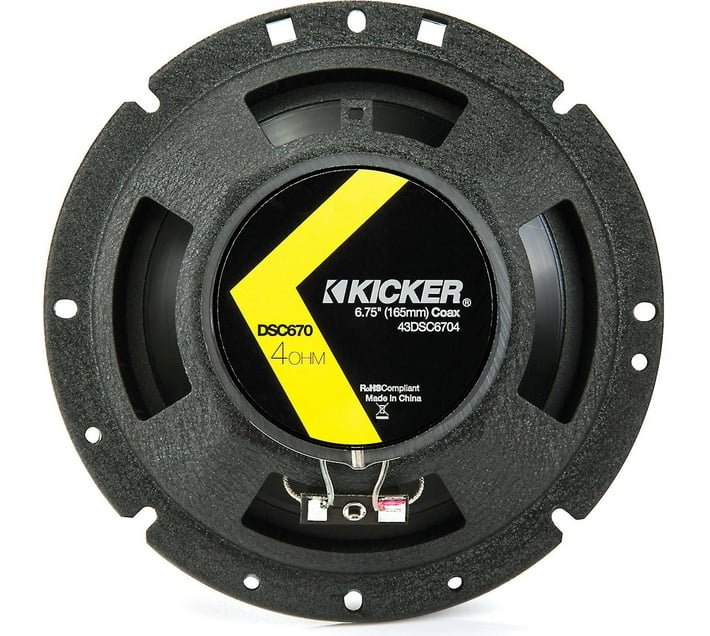 Kicker DSC670 Coaxial Door Mounted Round Car Speaker (240 W) | Makro