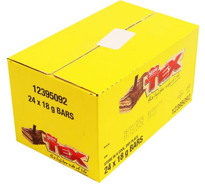Buy Nestlé Mini Tex Chocolates – 24 Pack Box Milk Chocolate Bars (24 x ...