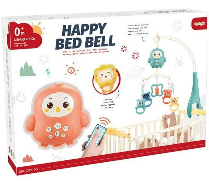Buy Ashcomonline Cot Mobile Happy Bed Bell Educational Toy Colours ...