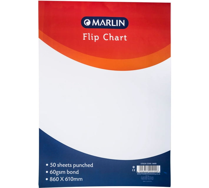 Marlin Bond Paper Flip Chart 50 Sheet 860 X 610mm A2 Writing Pad ...