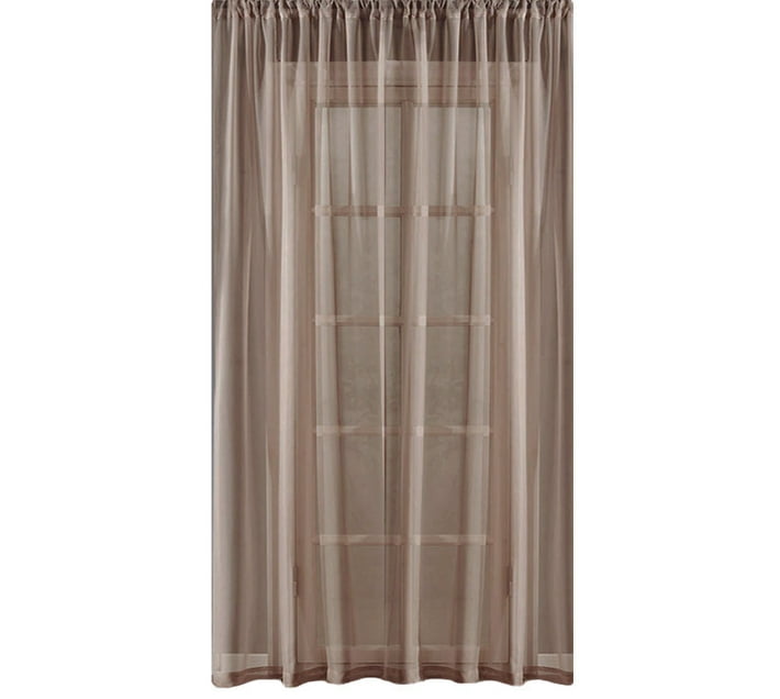 Matoc Readymade Curtain -Mystic Voile -Cinnamon -Taped -500cm W x 250cm ...