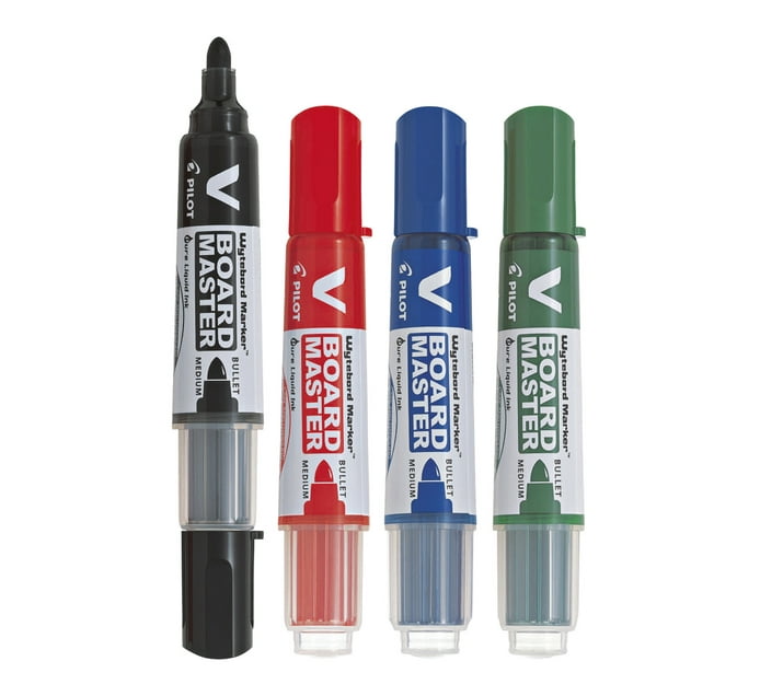 Pilot V Board Master Whiteboard Marker (4 Pack) | Makro