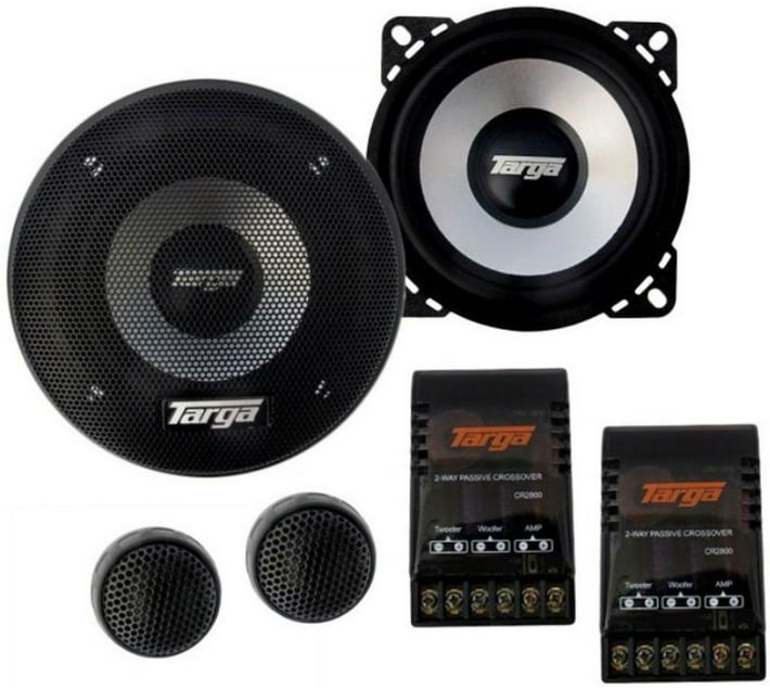 Targa TG-4020ZC Component Rear Deck Mounted Round Car Speaker (500 W ...
