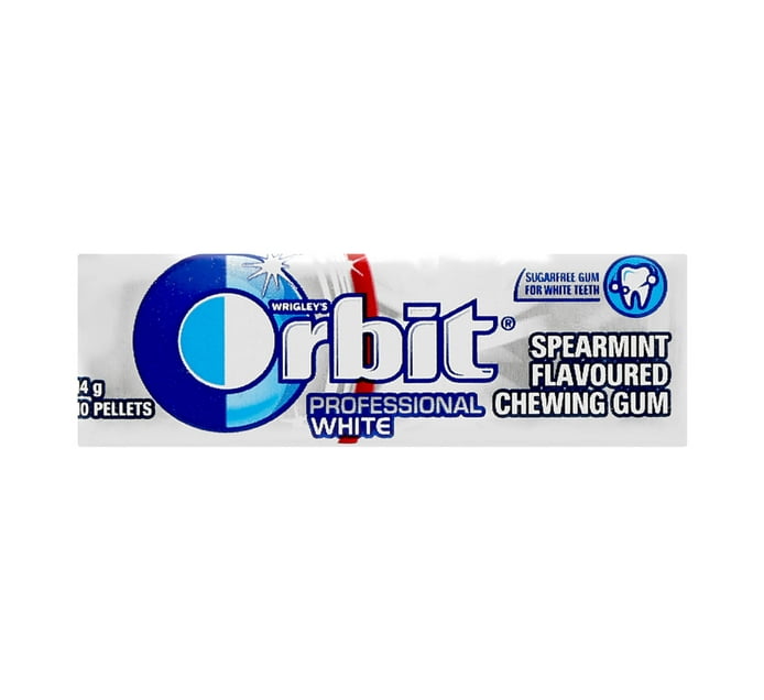 Buy Wrigley's Orbit Professional White Spearmint Sugar Free Chewing Gum ...