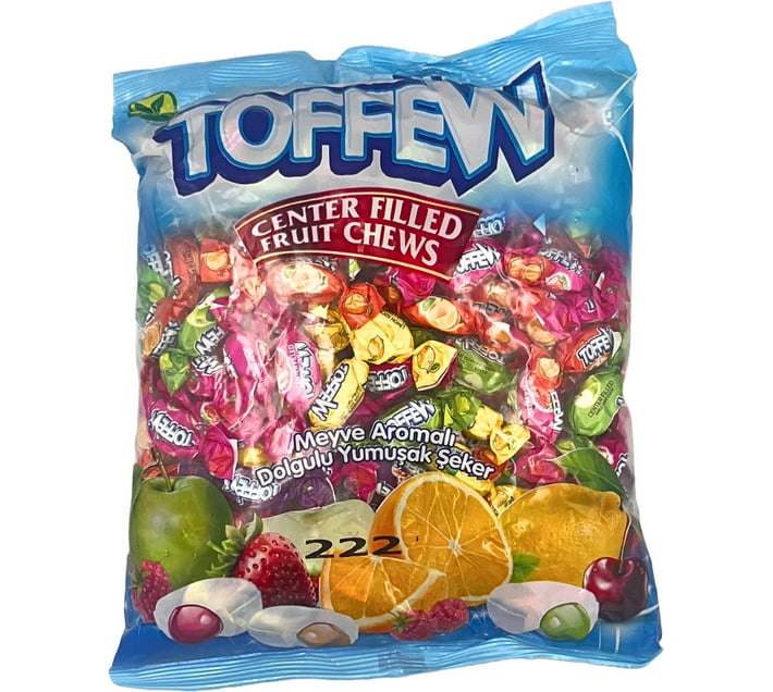 Toffew Center Filled Fruit Chews Turkish Delights Lemon, Orange, Apple ...