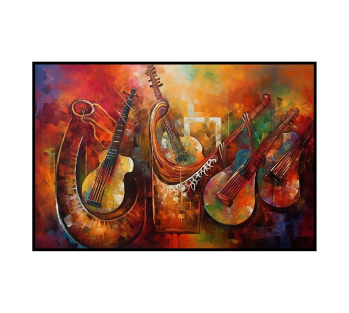 Someone’s in a Makro Canvas Wall Art - Instruments Unity By Chromatic ...