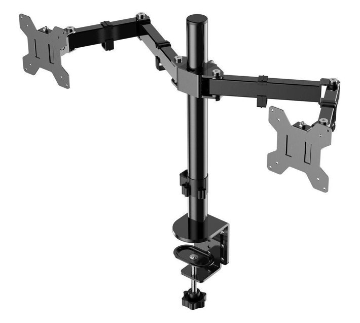 Someone’s in a Makro Anchor Dual 27" Monitor Arm Mount Desktop Rotation ...