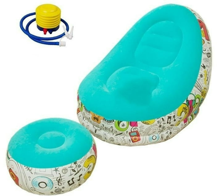 umilo logistics abc006 Foam 1 Seater Inflatable Sofa (Colour - blue ...