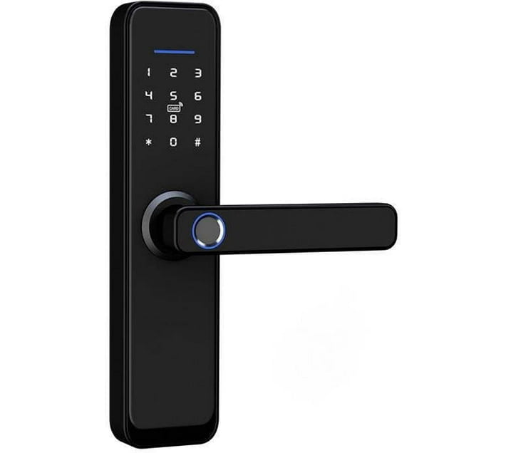 Aluminium Matte Smart Lock (Black) | Makro