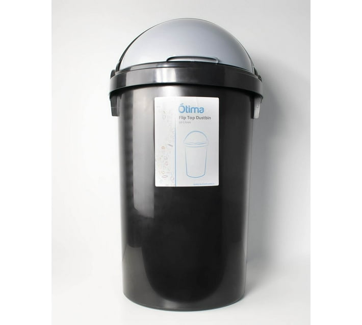 Buy otima 50L Plastic Dustbin (Black) in Bulk | Makro Business