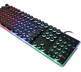 T-Wolf T80 Wired USB Gaming Keyboard (Black) | Makro