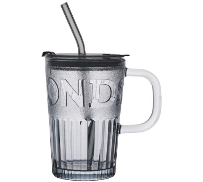 Buy Generic GB-21 Tumbler with Lid and Straw, Glass Water Bottle ...