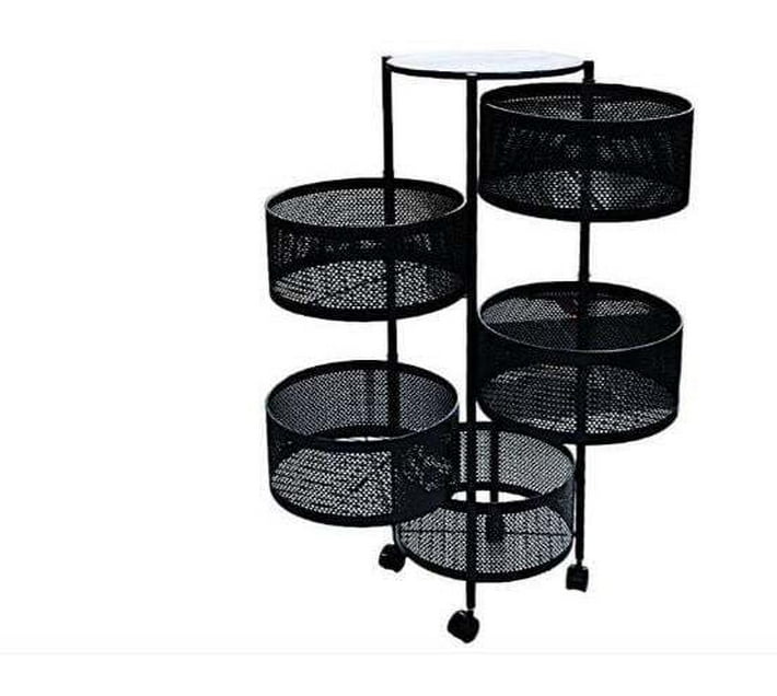 ADD0424 Steel Fruits/Vegetables Kitchen Rack (Deep Navy Blue) | Makro