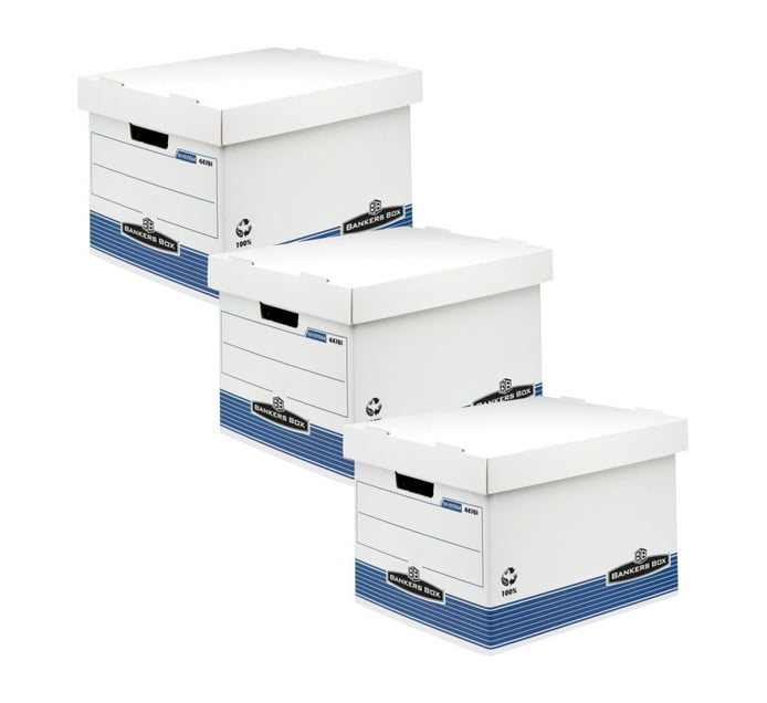 Bankers Box System Series Multipurpose Storage Boxes 3-Pack | Makro