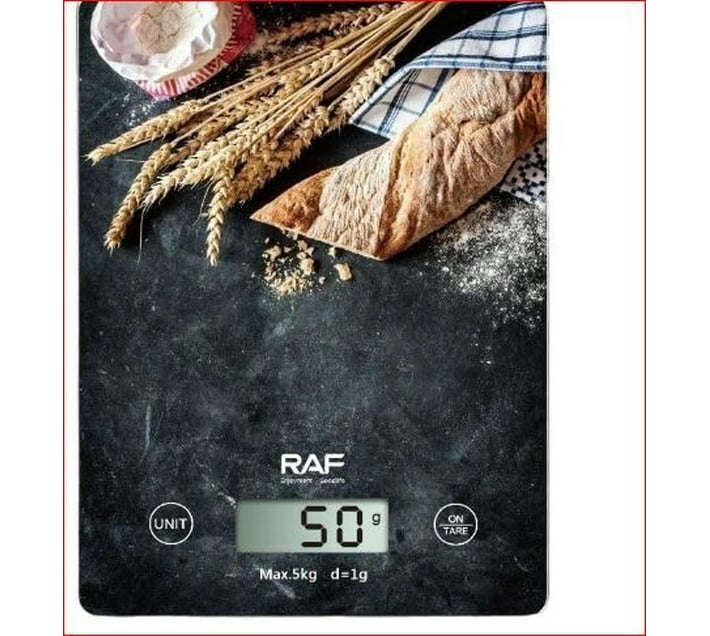 RAF KITCHEN SCALE Digital Counter or Table Top Weighing Scale (Black ...