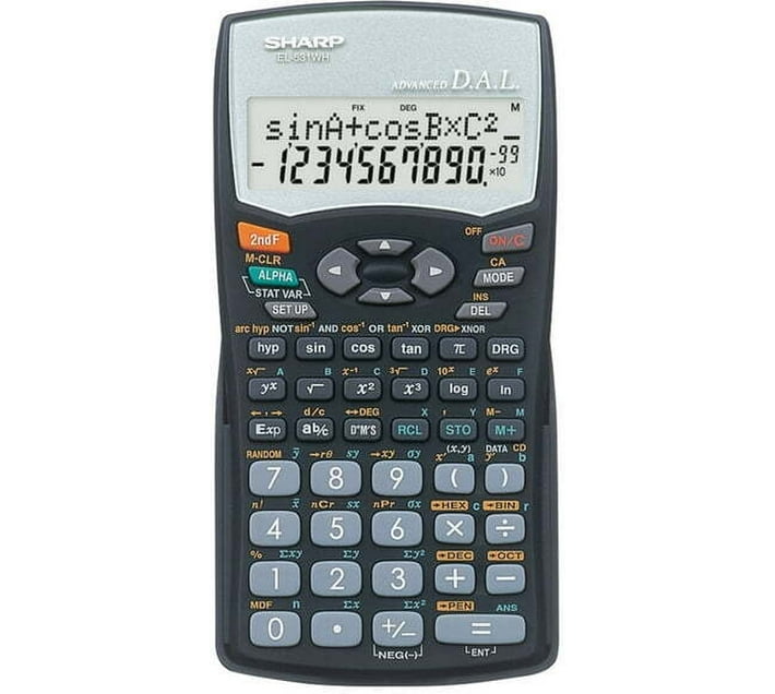 Sharp EL-531WH Scientific Calculator (Alpha-Numeric Display Digit) | Makro