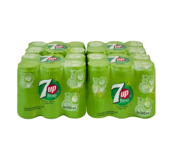 7 Up 7up Cans Sugar Free (24 x 300ml) | Makro