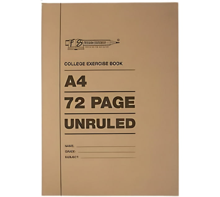 AZ Decor Book Soft-Cover A4 72Pg Unruled Soft Cover (72 Sets) | Makro