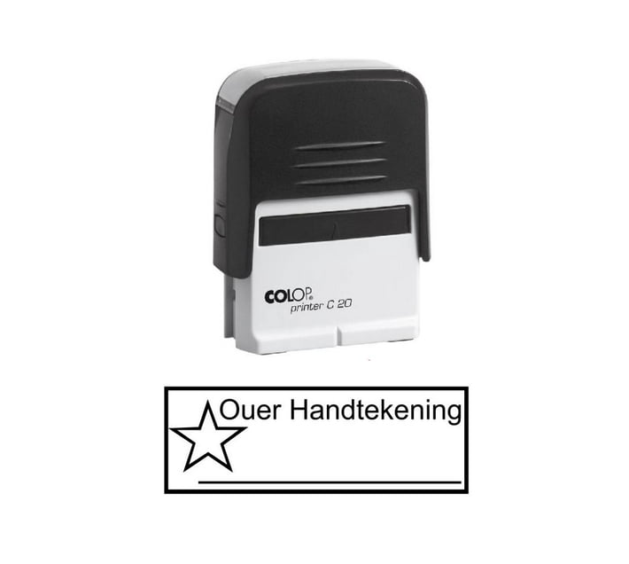 Colop C20 Self Inking Rubber Stamp - Ouer Handtekening (Black Ink) | Makro