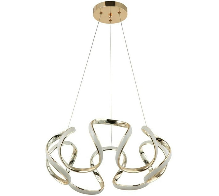 Generic Modern LED Pendant Lights-Gold 79W Aluminium Ceiling Light LED ...