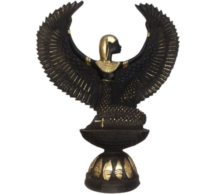 ML Isis Decorative Showpiece - 31 cm (Resin, Black) | Makro