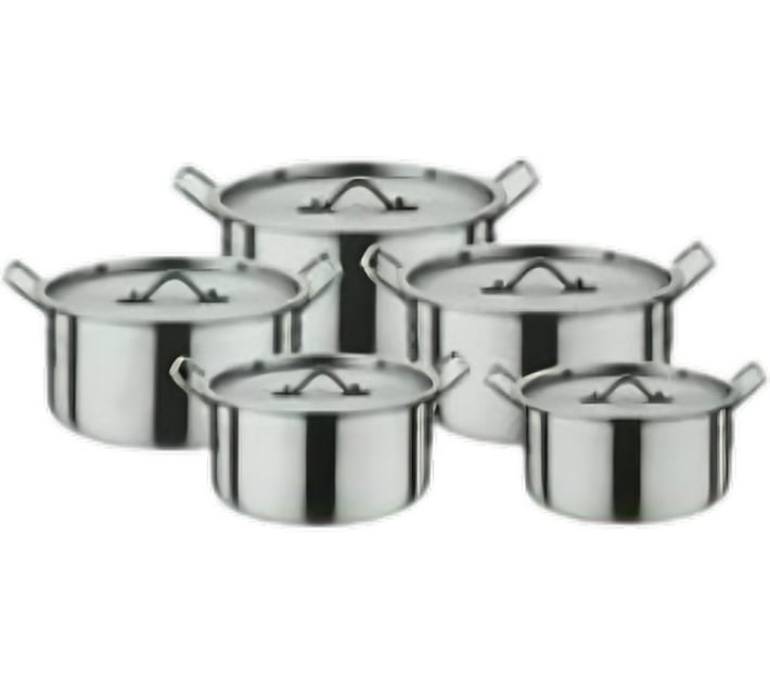 SpSp 10 PCS ALUMINUM POT SET Aluminium Cookware Set (10 - Piece) | Makro