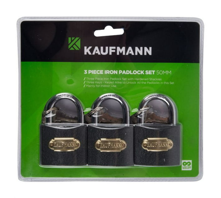 Someone’s in a Makro Kaufmann Steel Lock Set 3 Pc 50mm Mood
