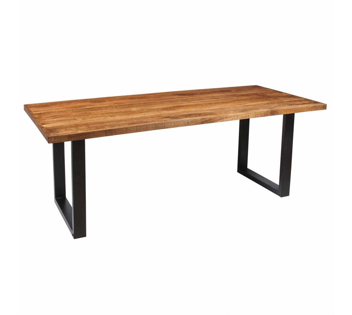 Someone’s in a Makro Diya Solid Wood Dining Table - 200 x 100 cm (6-8 ...