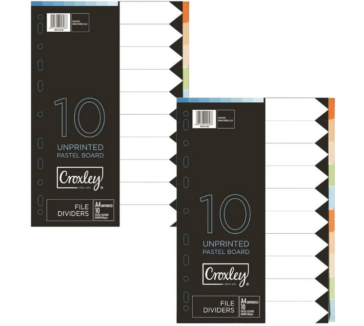 Croxley Plastic (Set of 2, Black) | Makro