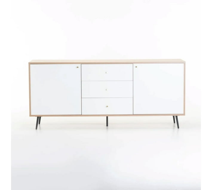 VIVIDITTO DF3610 Solid Wood Free Standing Sideboard (Finish Colour ...