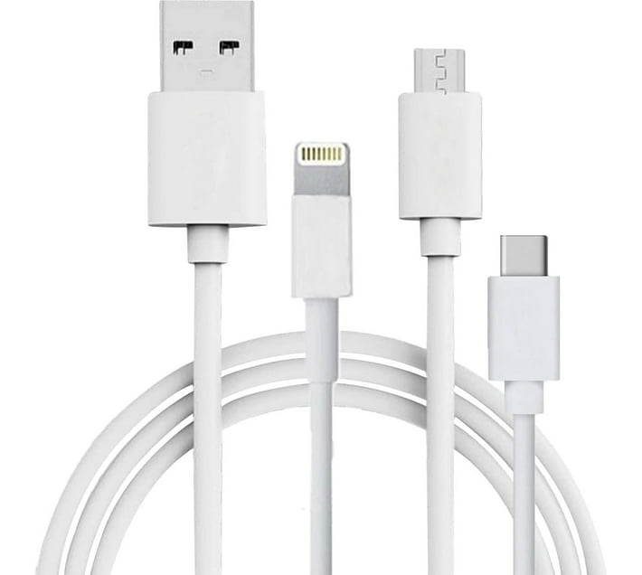 Treqa Mini-USB To 3-in-1 Cable 1 m CA-820 | Makro