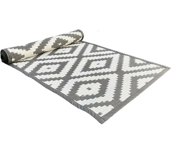 Rug It Up Dark Grey Polypropylene Runner (200 cm, X 60 cm, Rectangle ...