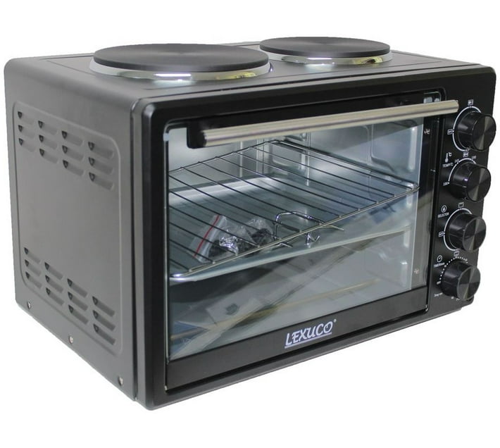Buy Lexuco 35 Litre 35L Oven With 2 Solid Plates Oven Black In Bulk buy-lexuco-35-litre-35l-oven-with-2-solid-plates-oven-black-in-bulk